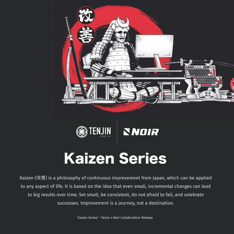 Tenjin Scrollworks x Noir Gear - Kaizen Deskmat – Tenjin Style ...