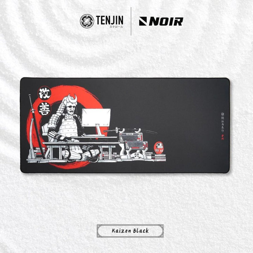 Tenjin Scrollworks x Noir Gear - Kaizen Deskmat – Tenjin Style & Scrollworks