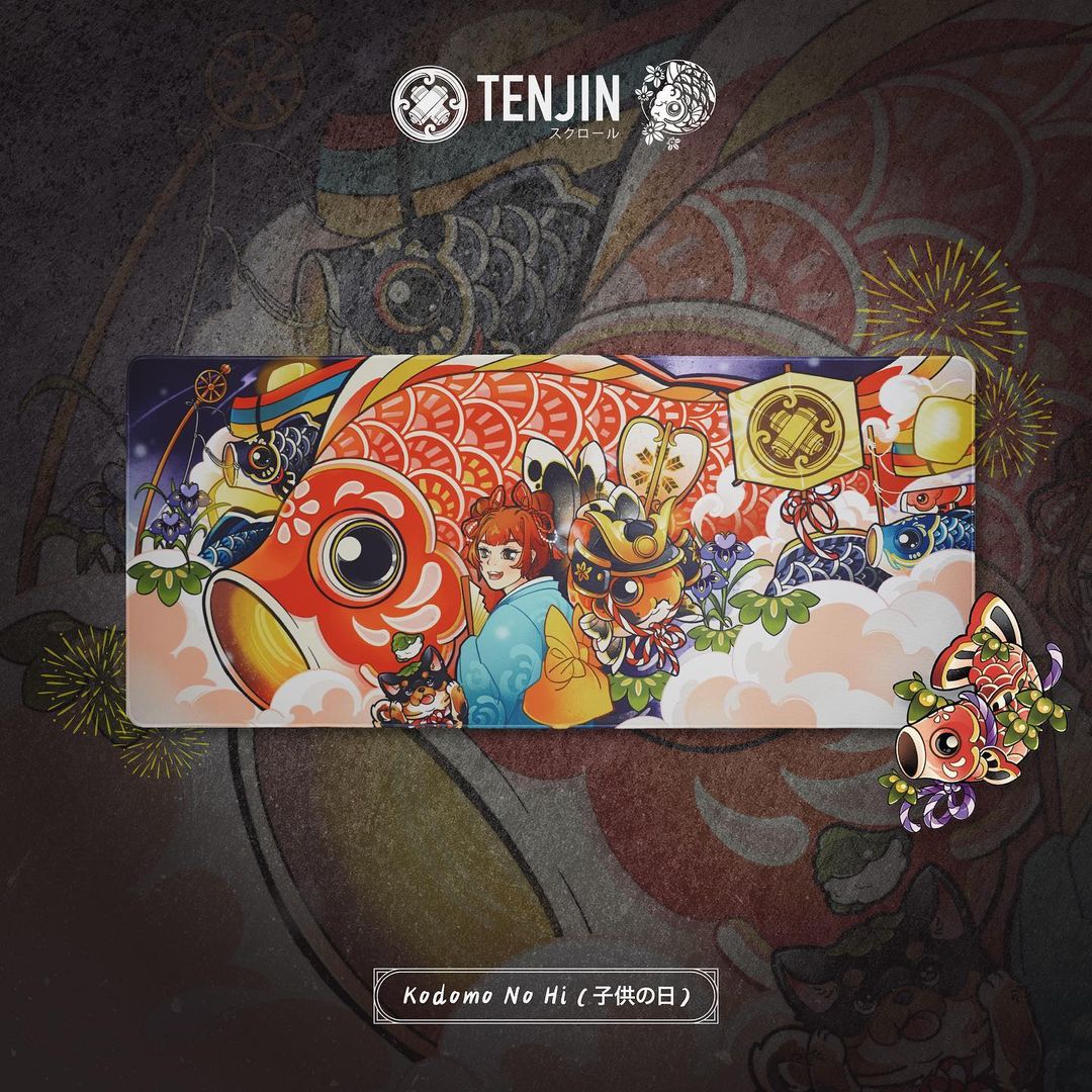 Tenjin Scrollworks x Jean.Tattoer - KODOMO NO HI Deskmat – Tenjin Style ...